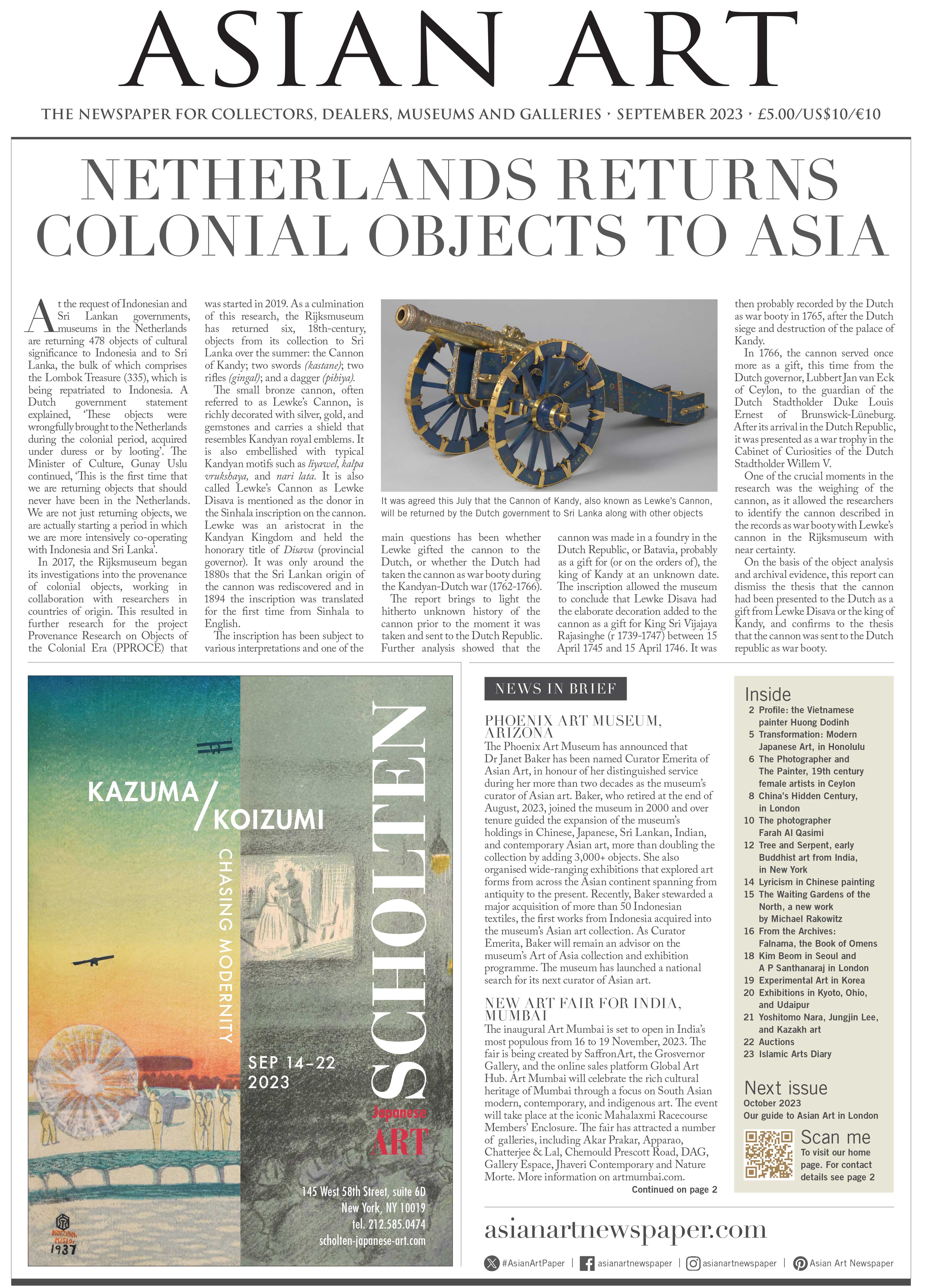 September 2023 Digital Issue Asian Art Newspaper